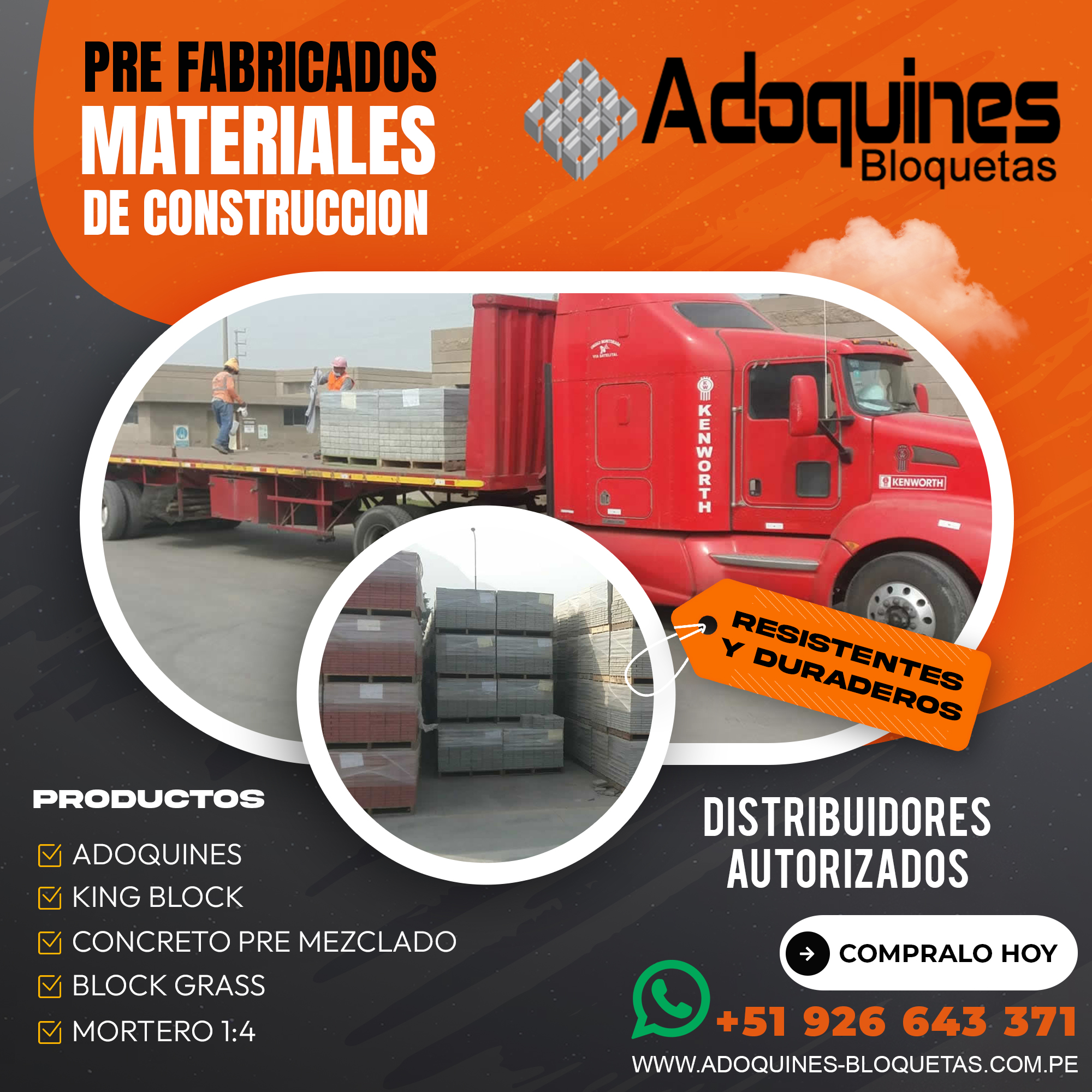 ADOQUINES Y BLOQUETAS | venta de king block de concreto en lima peru.